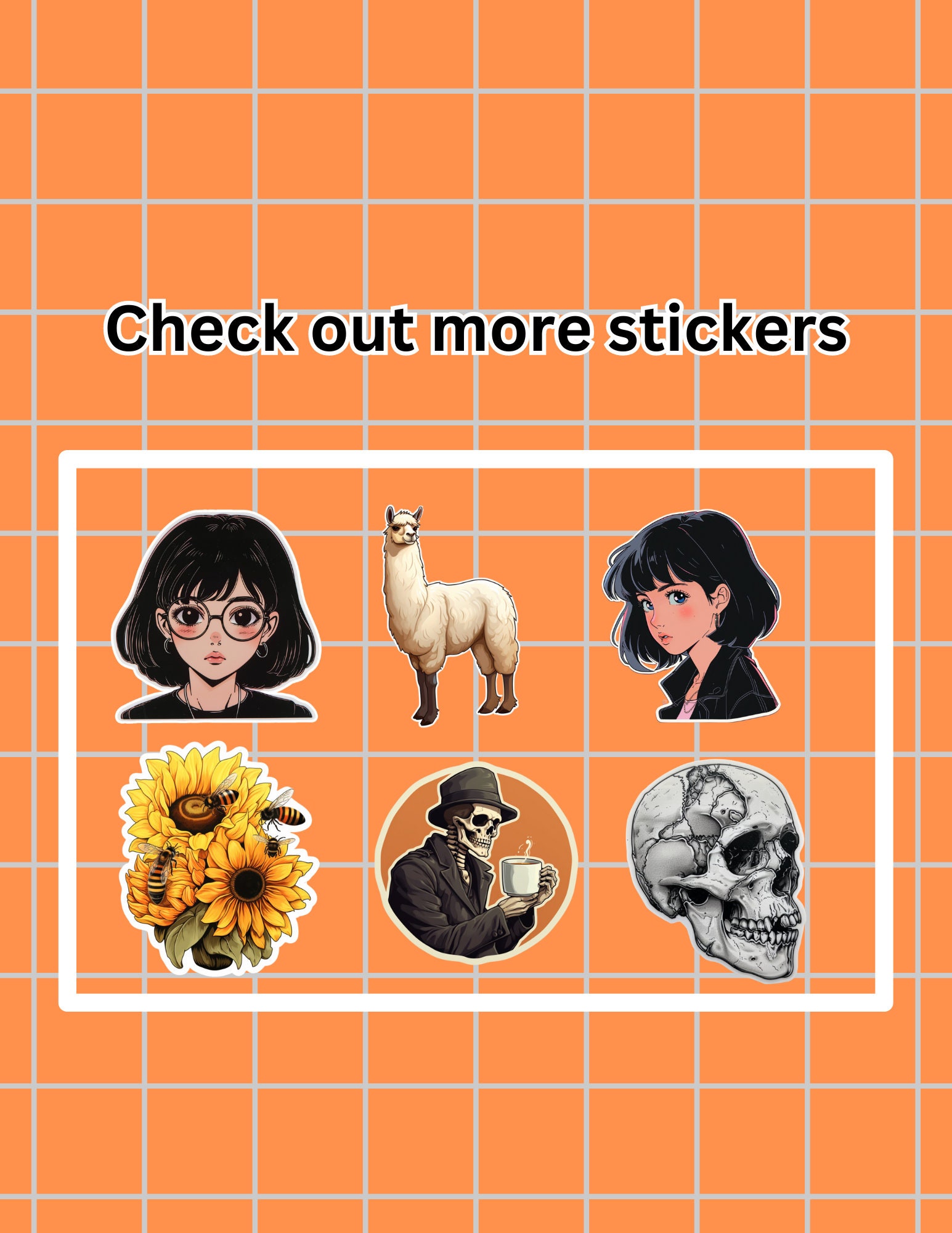 Pink Indie Anime Girl Sticker, Vinyl - Etsy