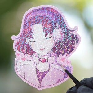 Cute Anime Pink Lo-fi Girl Relaxing Neon Hair Listing to Music With ...