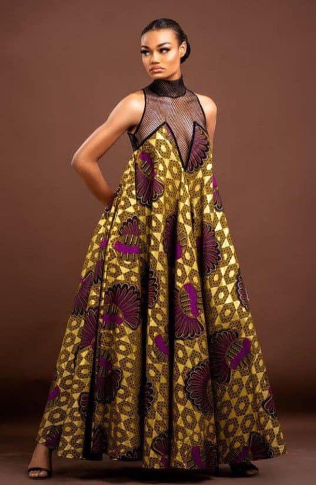 African Print Maxi Dress, Infinity Dress, African Dresses, Ankara Dress ...