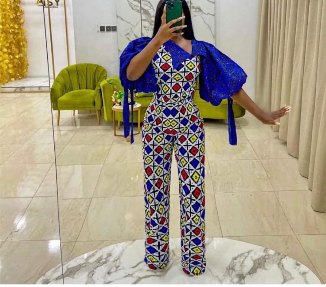 African Print Jumpsuit African Infinity Jumpsuit Gift for Mom Long ...