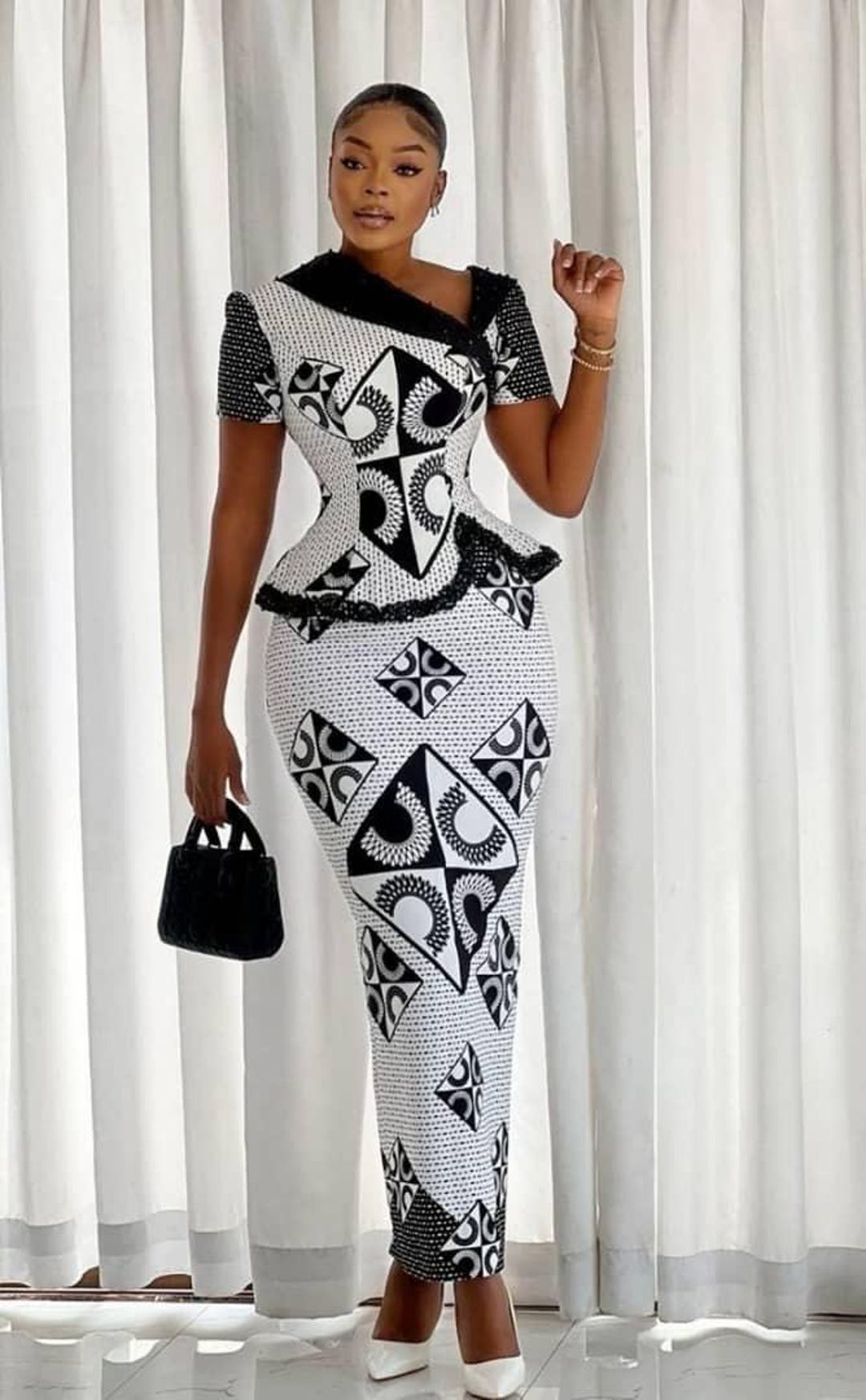 African Mermaid Dress,african Print Prom Dress,african Special Occasion ...