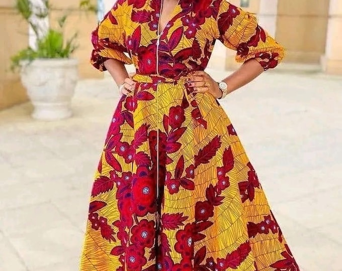African Print Maxi Dress, Infinity Dress, African Dresses, Ankara Dress ...
