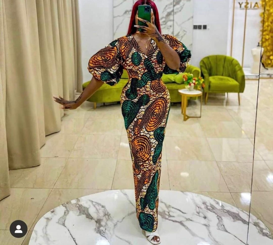 African Mermaid Dress,african Print Prom Dress,african Special Occasion ...