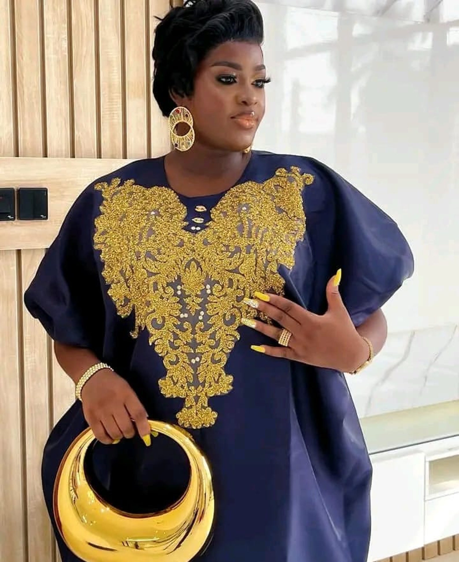 African Kaftan Maxi Dress, African Boubou Gown, African Clothing for ...