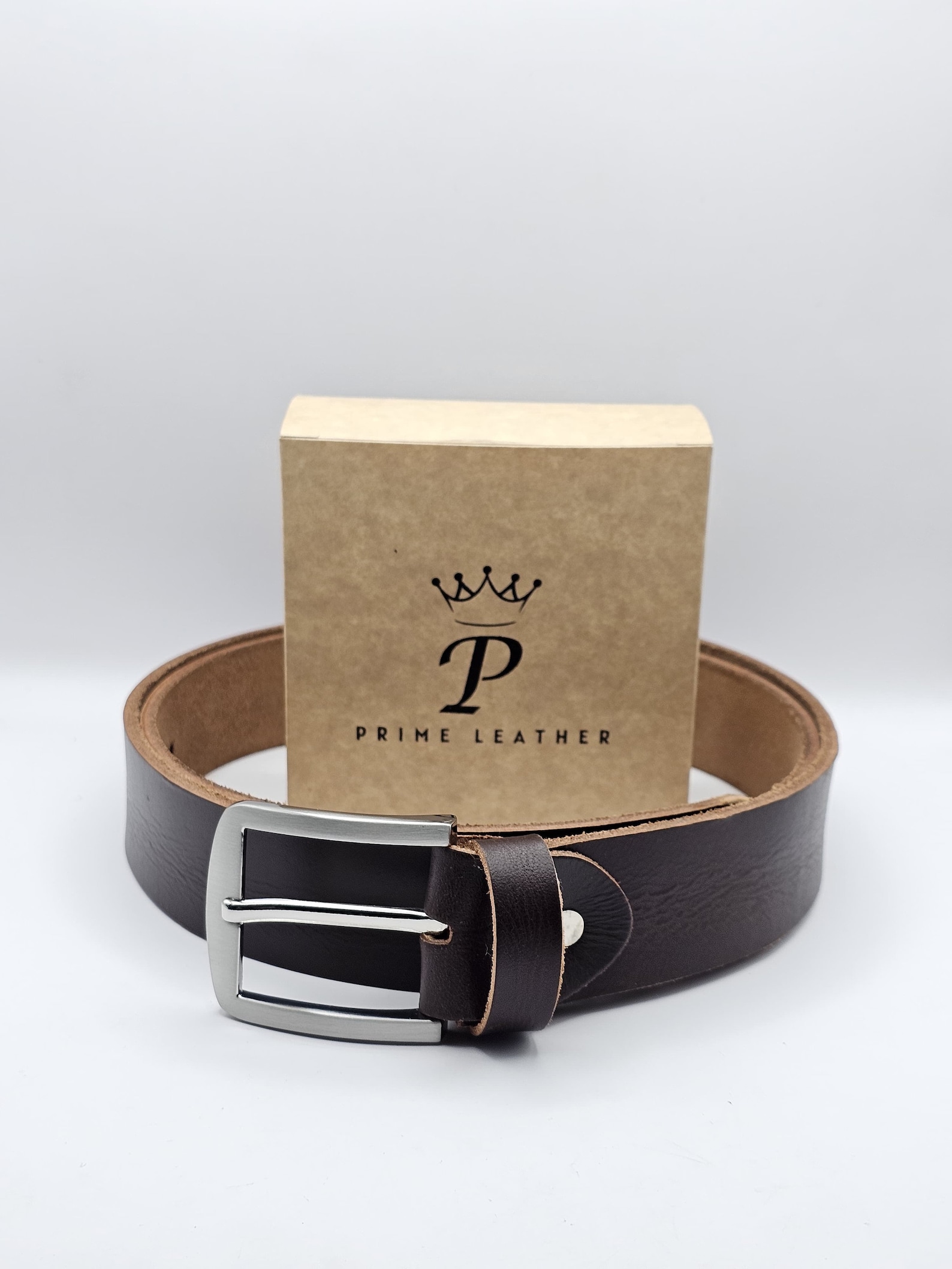 Extra Long Men's Leather Belt - Tall Formal Dress Belt - Custom Fit ...