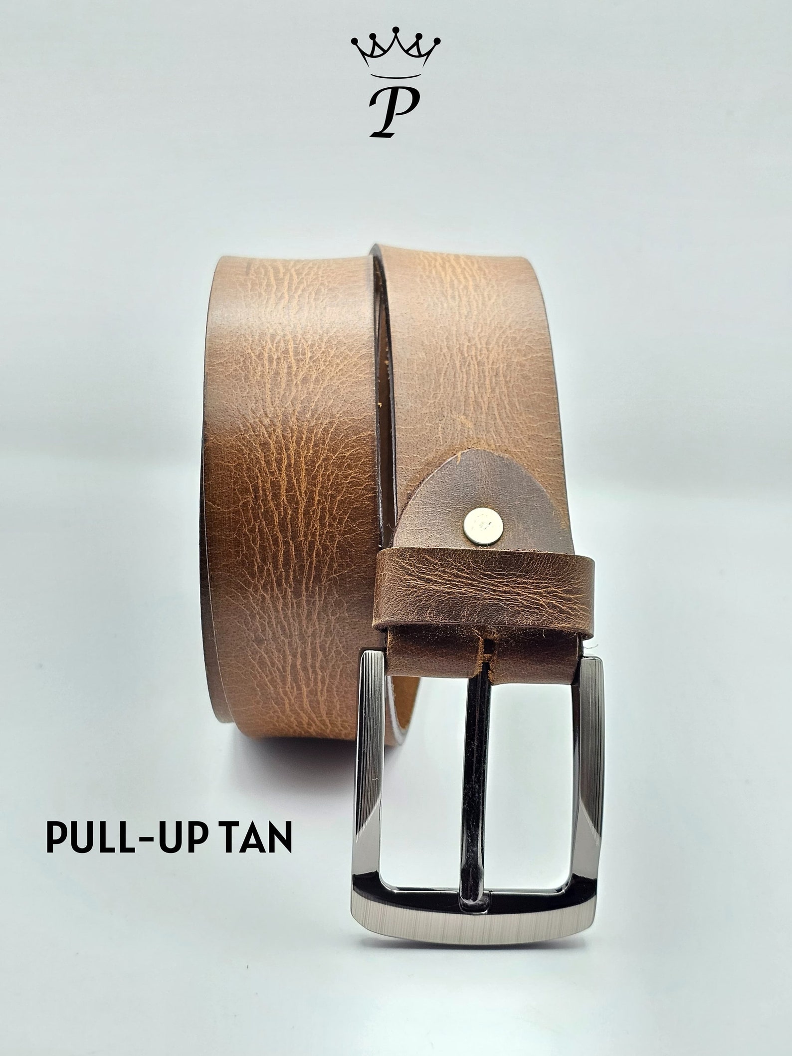 Extra Long Men's Leather Belt - Tall Formal Dress Belt - Custom Fit ...