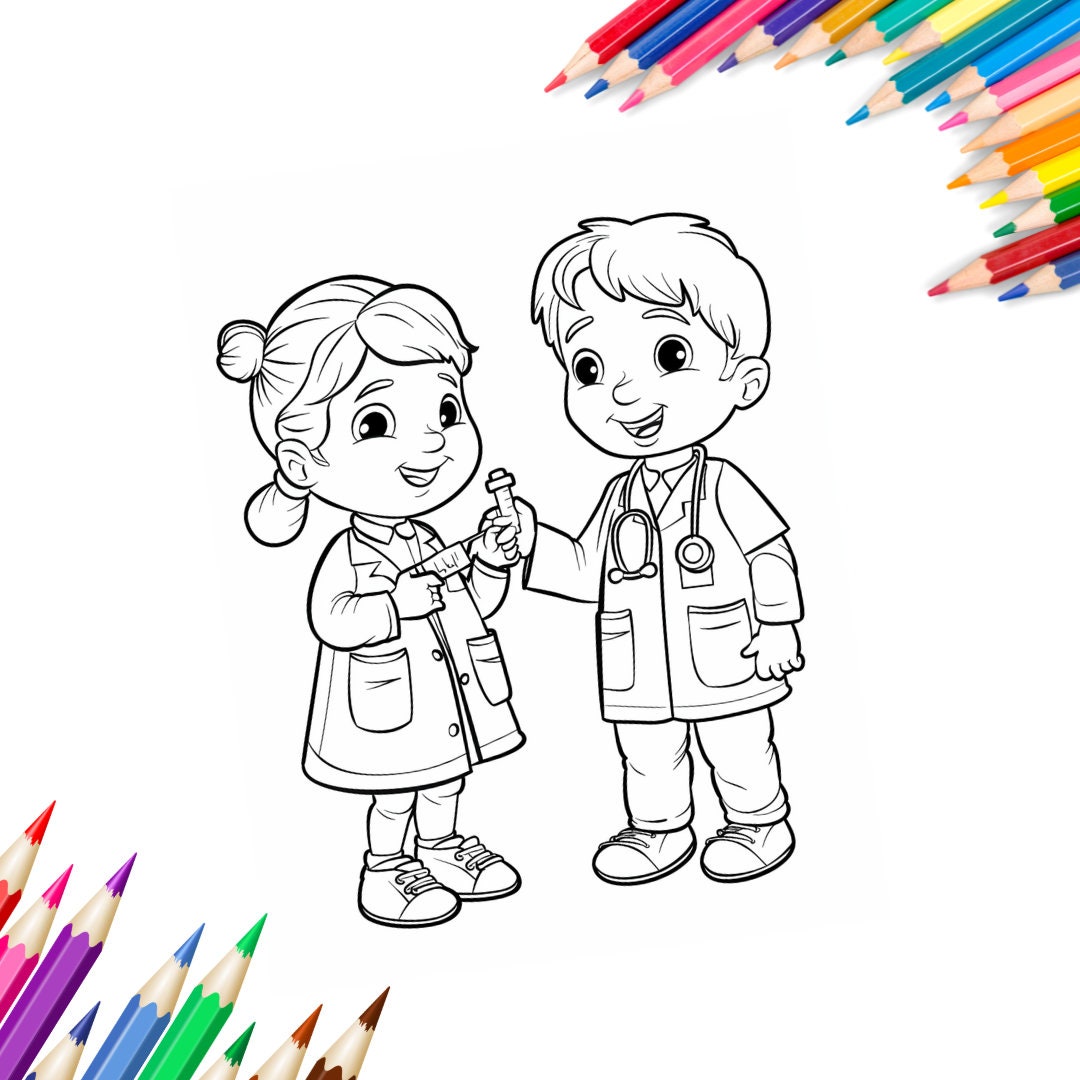 60 Kids Activity Coloring Pages: Printable Letter & A4 Size (digital ...
