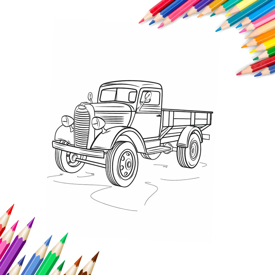 Easy Vehicle Coloring Pages, Kids Coloring Pages, High Quality Coloring ...