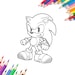 Easy Sonic Coloring Pages for Kids, 50 High Quality Sonic Coloring ...