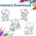 50 Sonic Coloring Pages for Kids (digital Download) - Etsy
