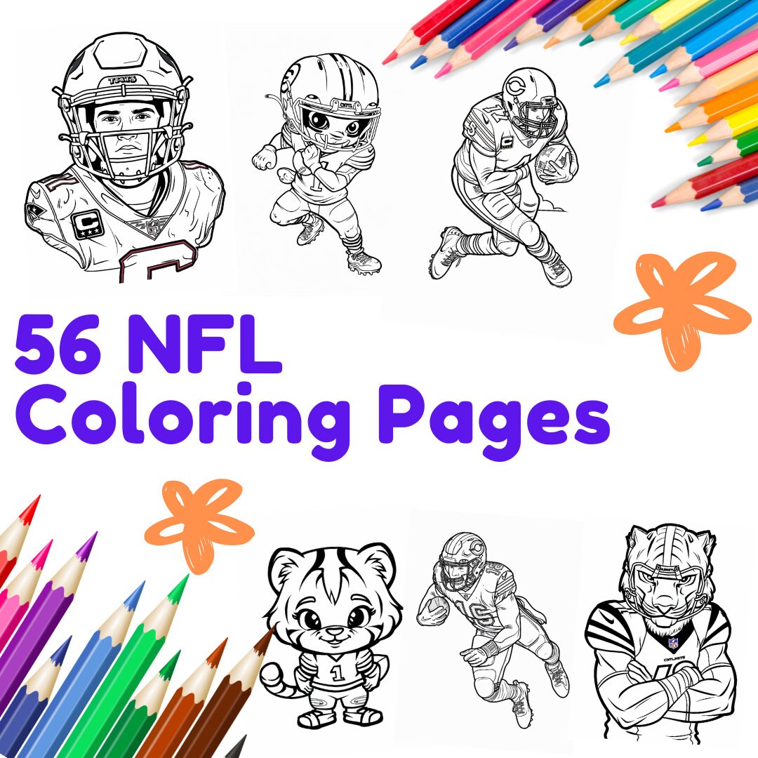 Easy NFL Coloring Pages, High Quality Coloring Books, Printable Letter ...