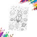 Space Coloring Pages for Kids: Printable Letter & A4 (digital Download ...