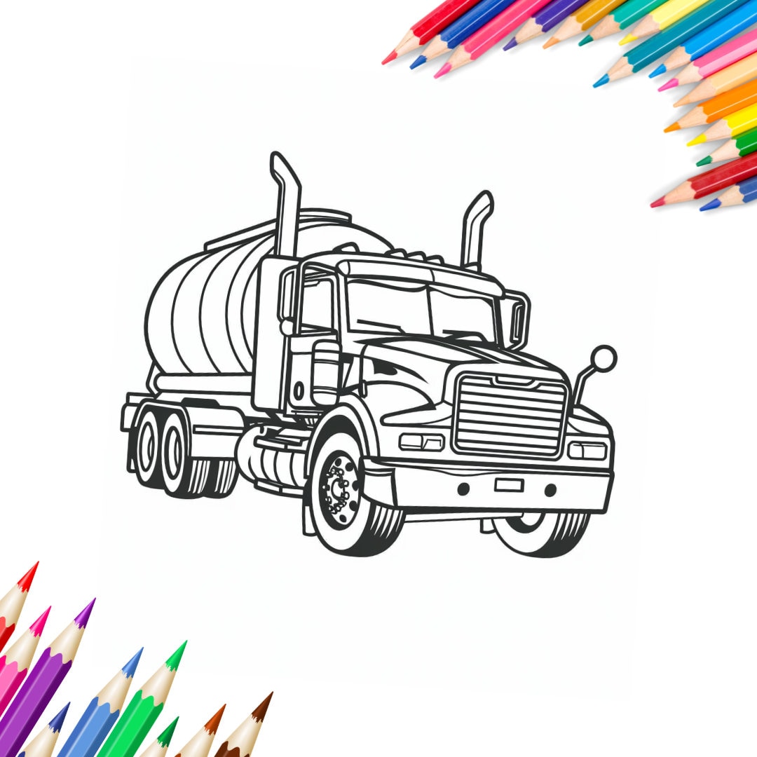 Easy Vehicle Coloring Pages, Kids Coloring Pages, High Quality Coloring ...