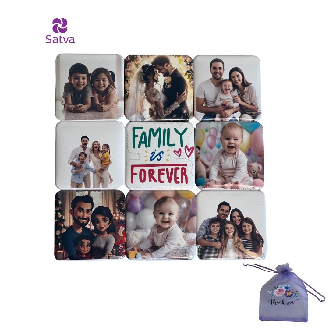 Custom Photo Magnets: Personalized Keepsake Gift (2x2"). Glossy and ...