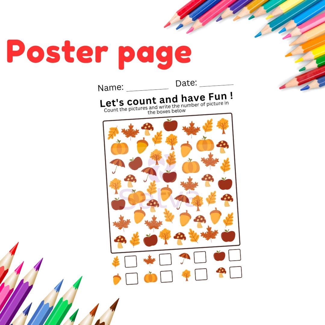 Kids Fun Counting Activity Worksheets, Easy Kids Activity Worksheets ...