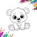 Easy Panda Coloring Pages: Letter & A4 Size (printable) - Etsy Canada