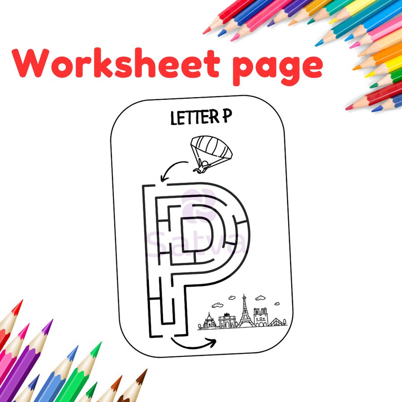 ABC Maze Worksheets for Kids: Homeschool Printable (digital Download ...