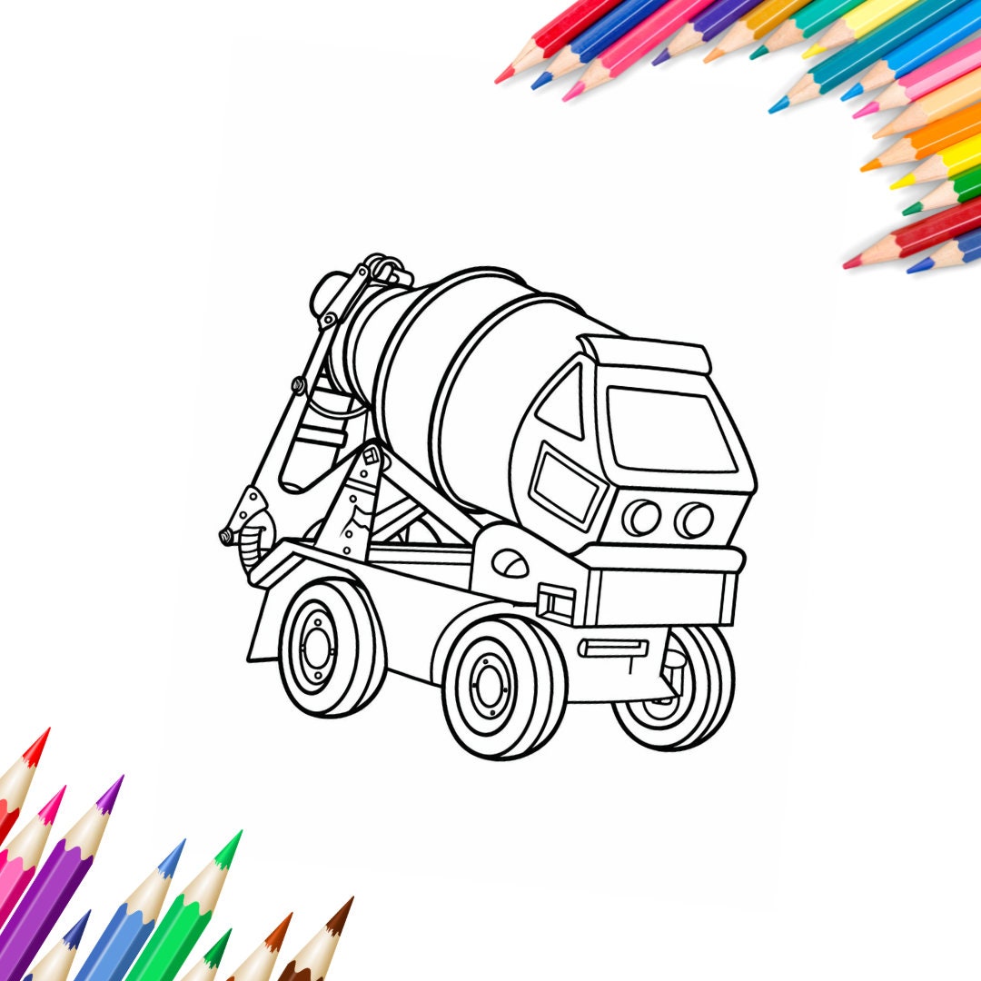 Easy Vehicle Coloring Pages, Kids Coloring Pages, High Quality Coloring ...