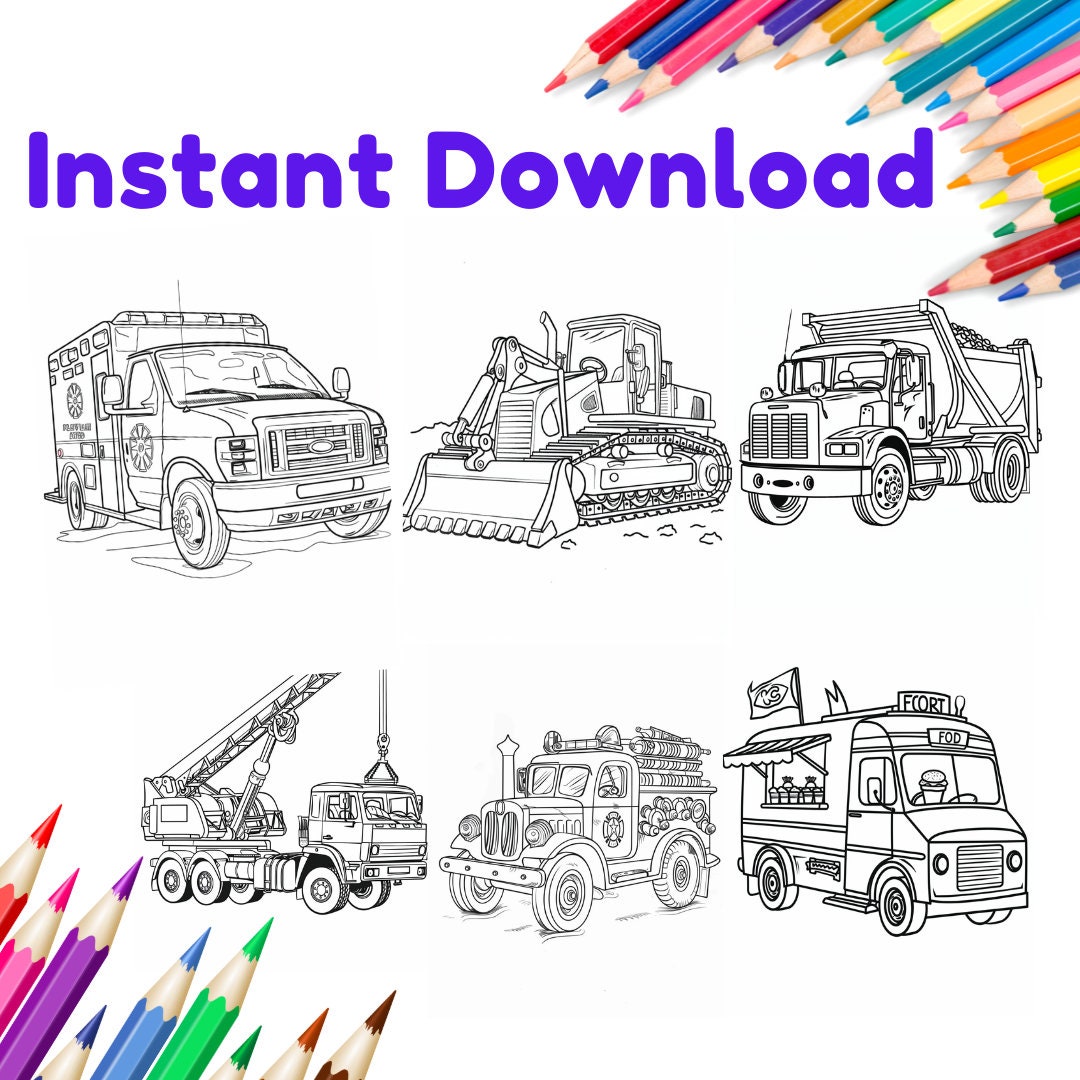 Easy Vehicle Coloring Pages, Kids Coloring Pages, High Quality Coloring ...