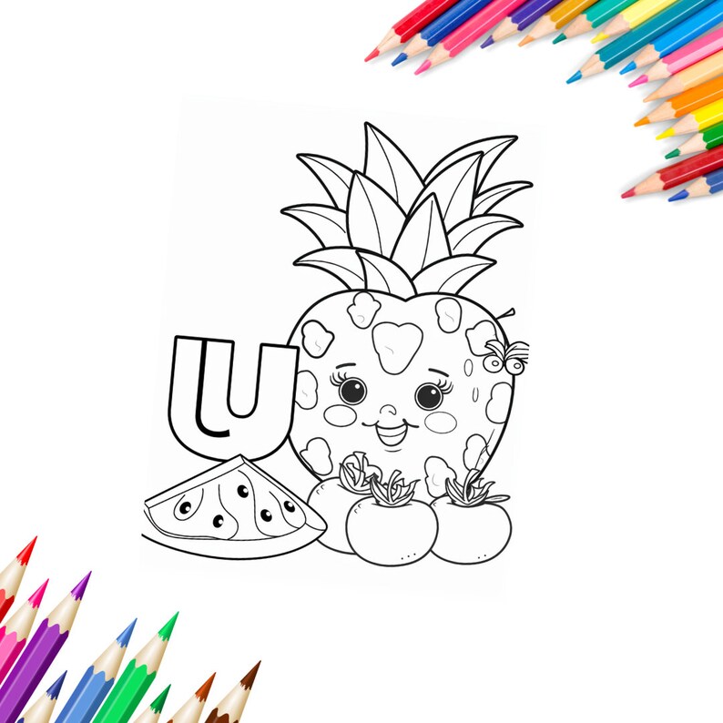 Easy Fun Alphabet Coloring Pages, 52 High Quality Coloring Books ...
