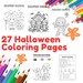 Halloween Coloring Pages for Kids: 27 Printable Designs (letter & A4 ...