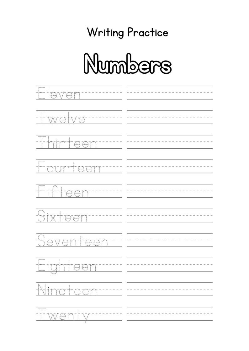 Montessori Writing Practice Pages: Sight Words Worksheet (A4 & Letter ...