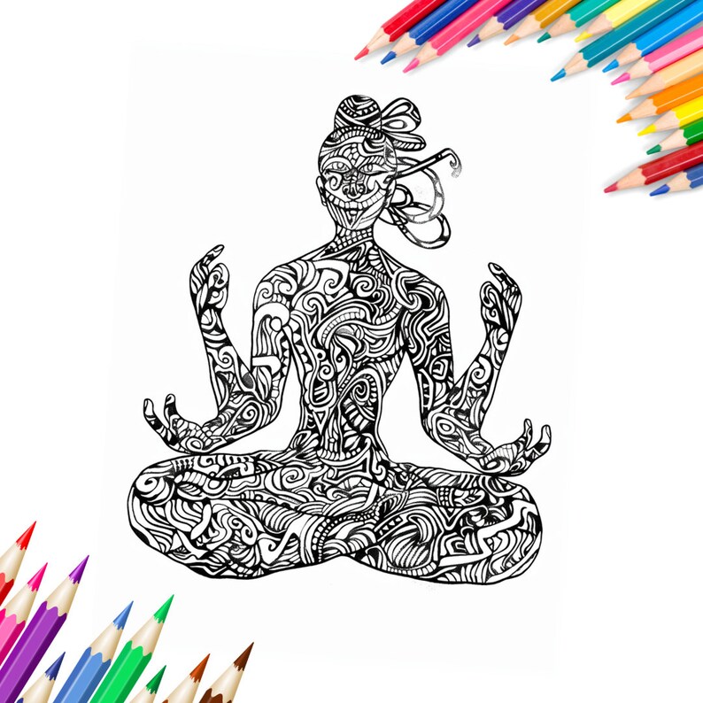 50 Intricate Zen Coloring Pages: Letter & A4 Printable (digital ...