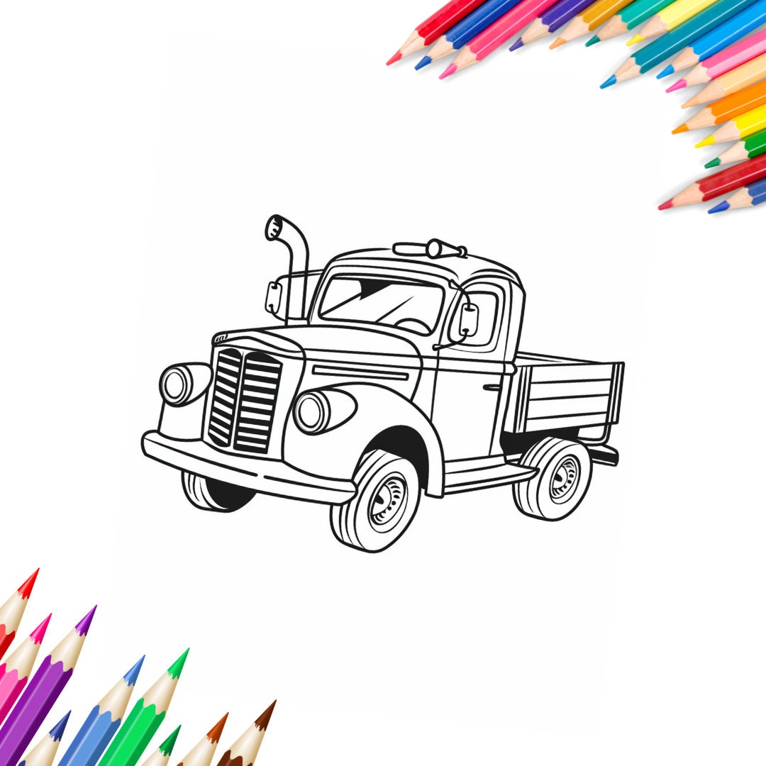Easy Vehicle Coloring Pages, Kids Coloring Pages, High Quality Coloring ...