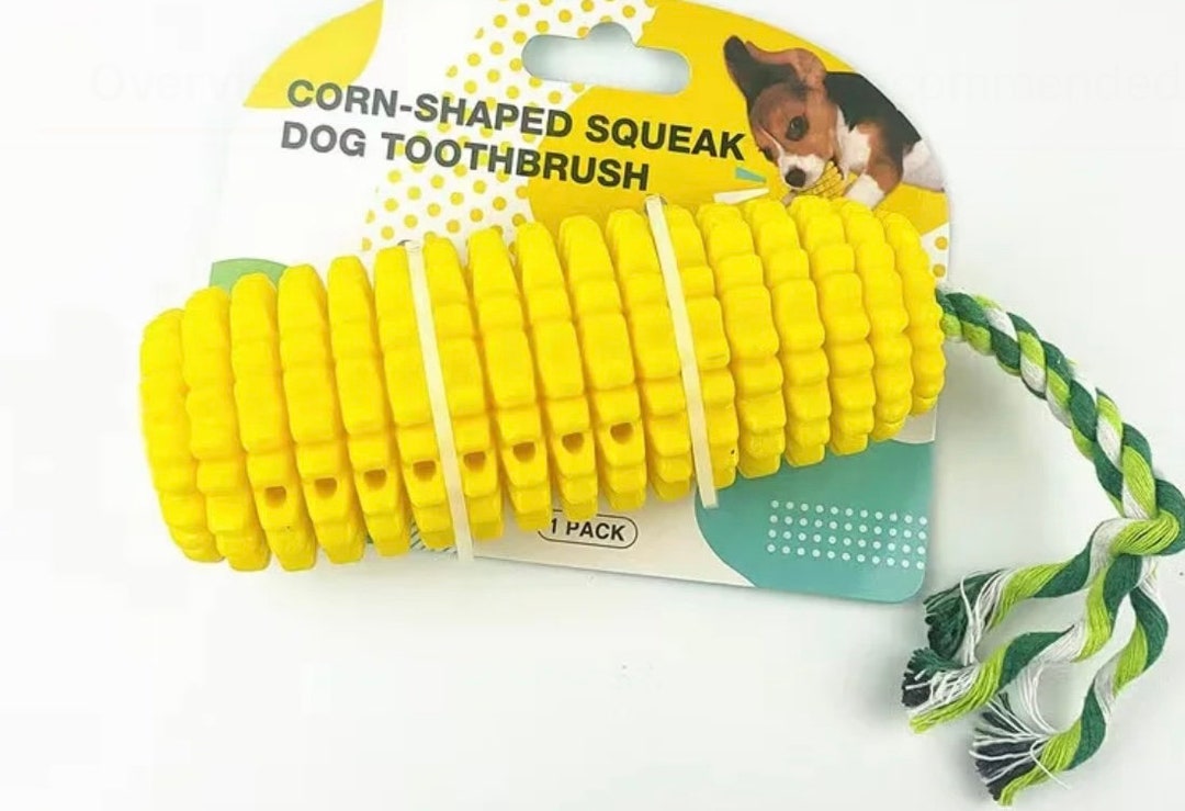 Dental Dog Chew Toy / Dog Toothbrush / Puppy Chew Toy / Corn Dog Chew ...