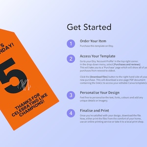 Printable GWS Giants Gift Tags | Canva Digital Template | Editable ...