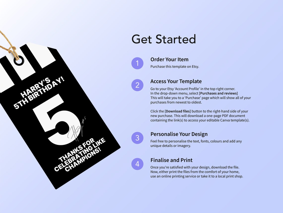 Printable Collingwood Magpies Gift Tags | Canva Digital Template ...