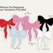 Bow Place Card Template | Elegant Event Name Card (canva Digital ...