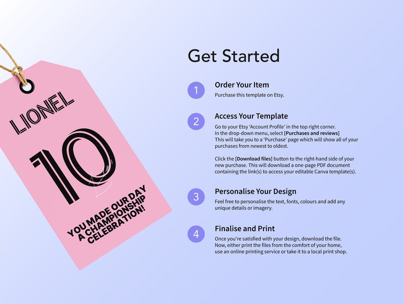 Printable Inter Miami FC Gift Tags | Canva Digital Template | Editable ...