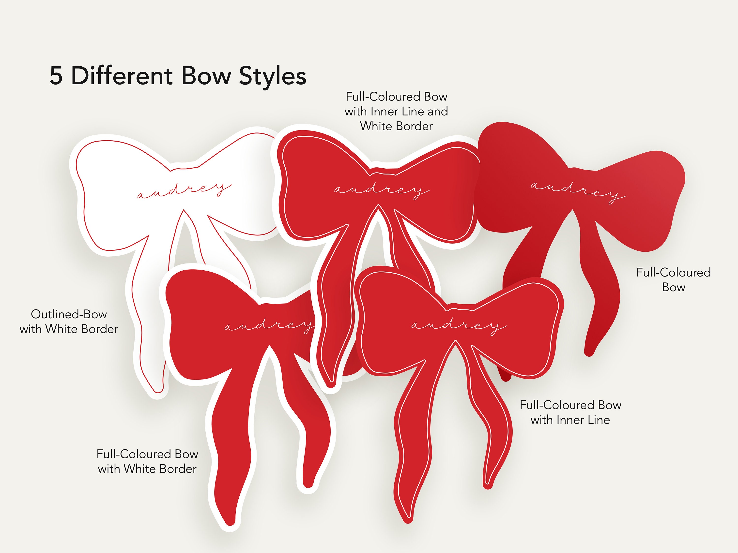 Editable Bow Place Card Template | Canva Digital Template | Printable ...