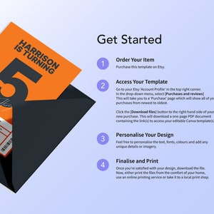 Editable GWS Giants Birthday Invitation | Canva Digital Template ...