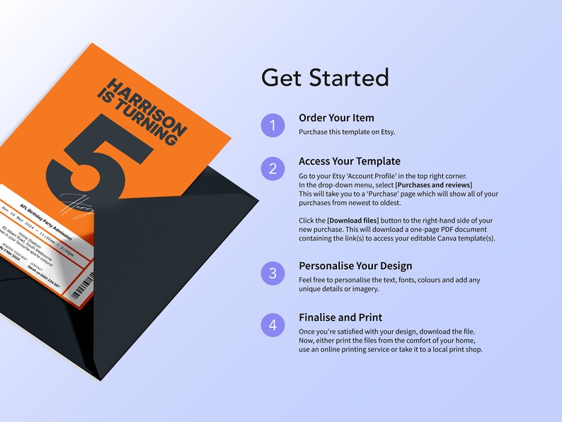 Editable GWS Giants Birthday Invitation Canva Digital Template ...