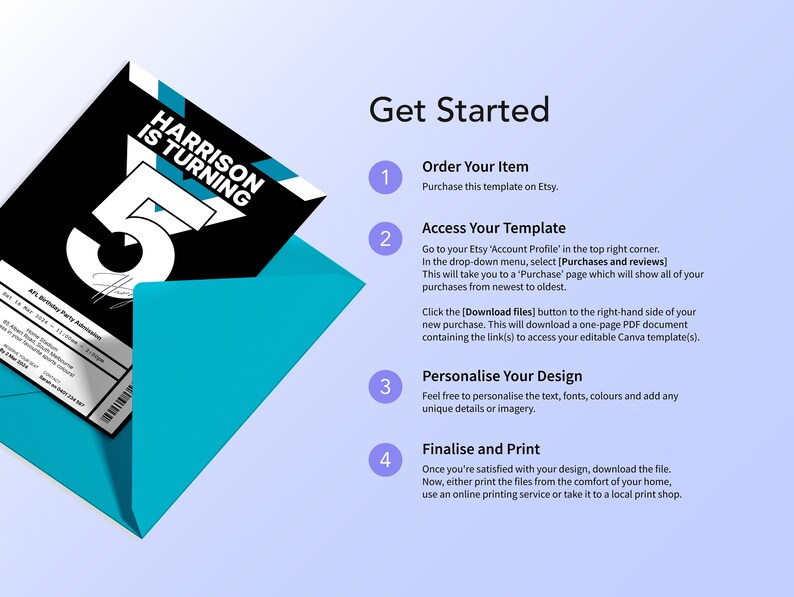 Editable Port Adelaide Power Birthday Invitation | Canva Digital ...