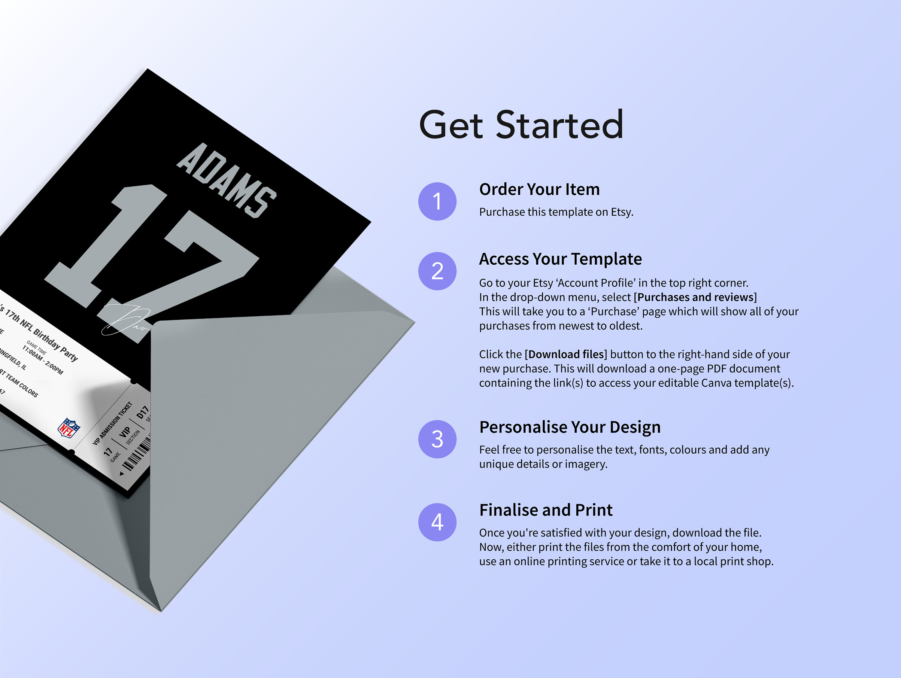 Editable Las Vegas Raiders Birthday Invitation | Canva Digital Template ...