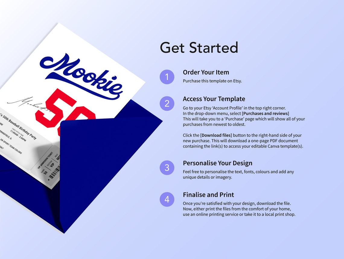 Editable LA Dodgers Birthday Invitation | Canva Digital Template ...