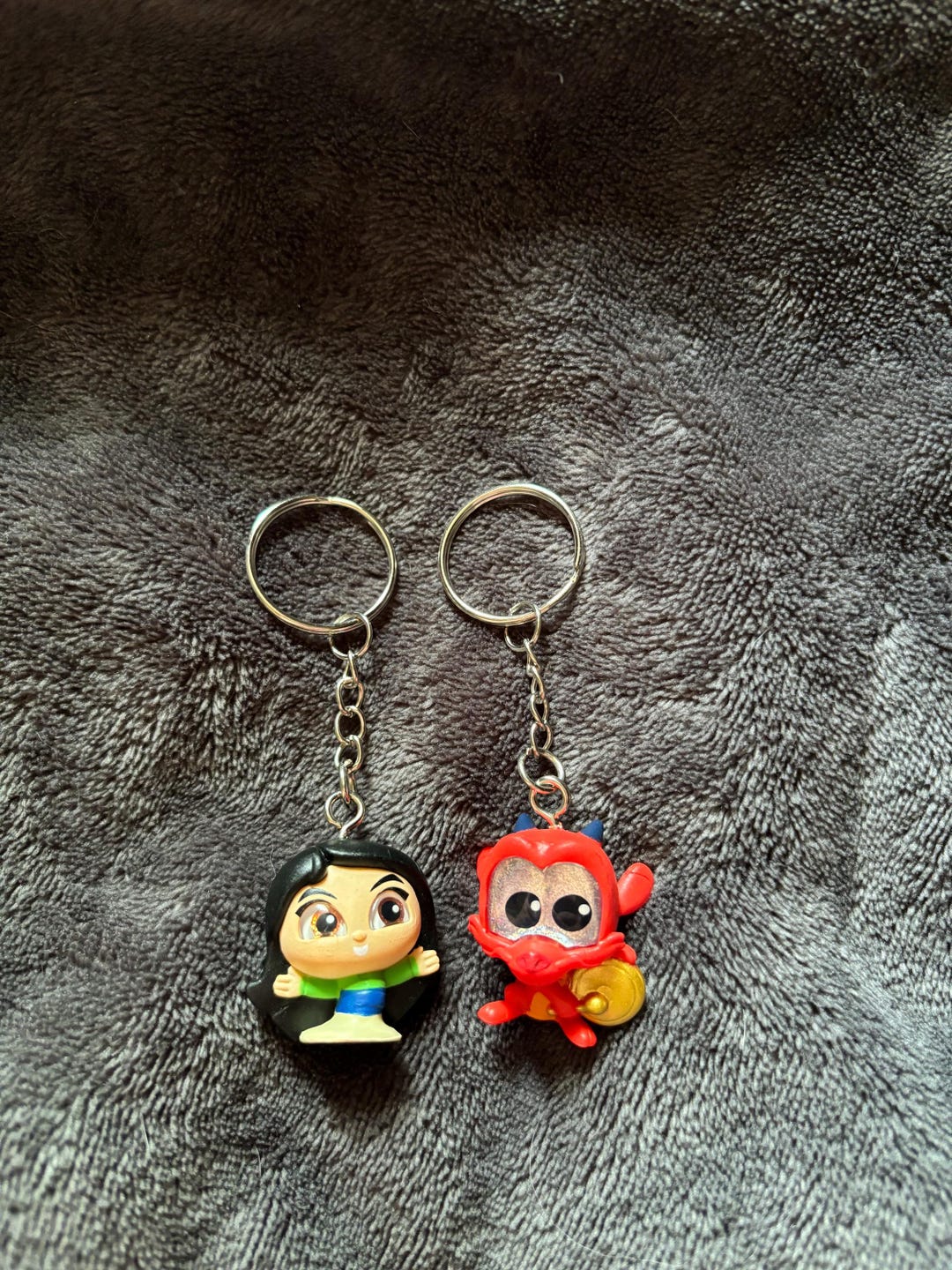 Mulan and Mushu Matching Keychains - Etsy