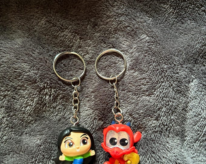 Mulan and Mushu Matching Keychains - Etsy
