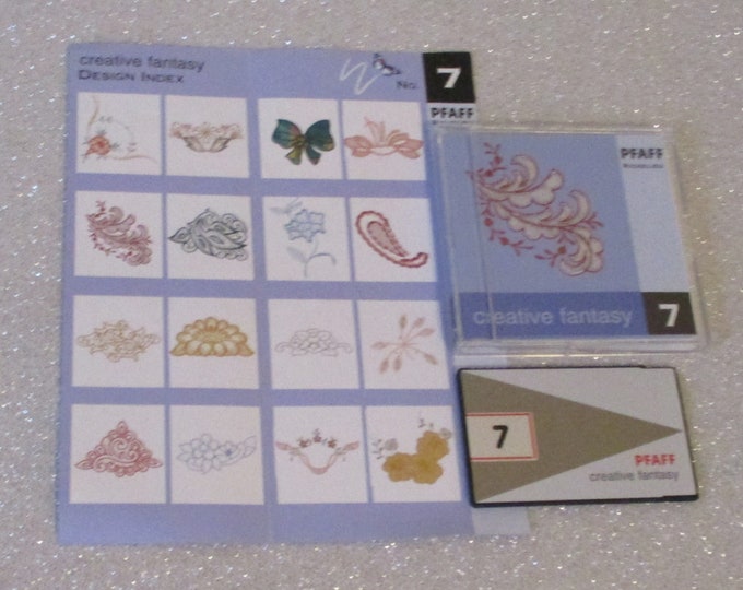 Pfaff Embroidery Card Creative Fantasy #7 Richelieu - Etsy