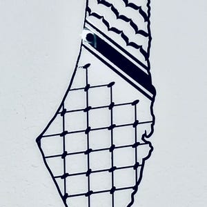 Palestine Map With Keffiyeh Pattern | SVG Digital File for Laser ...