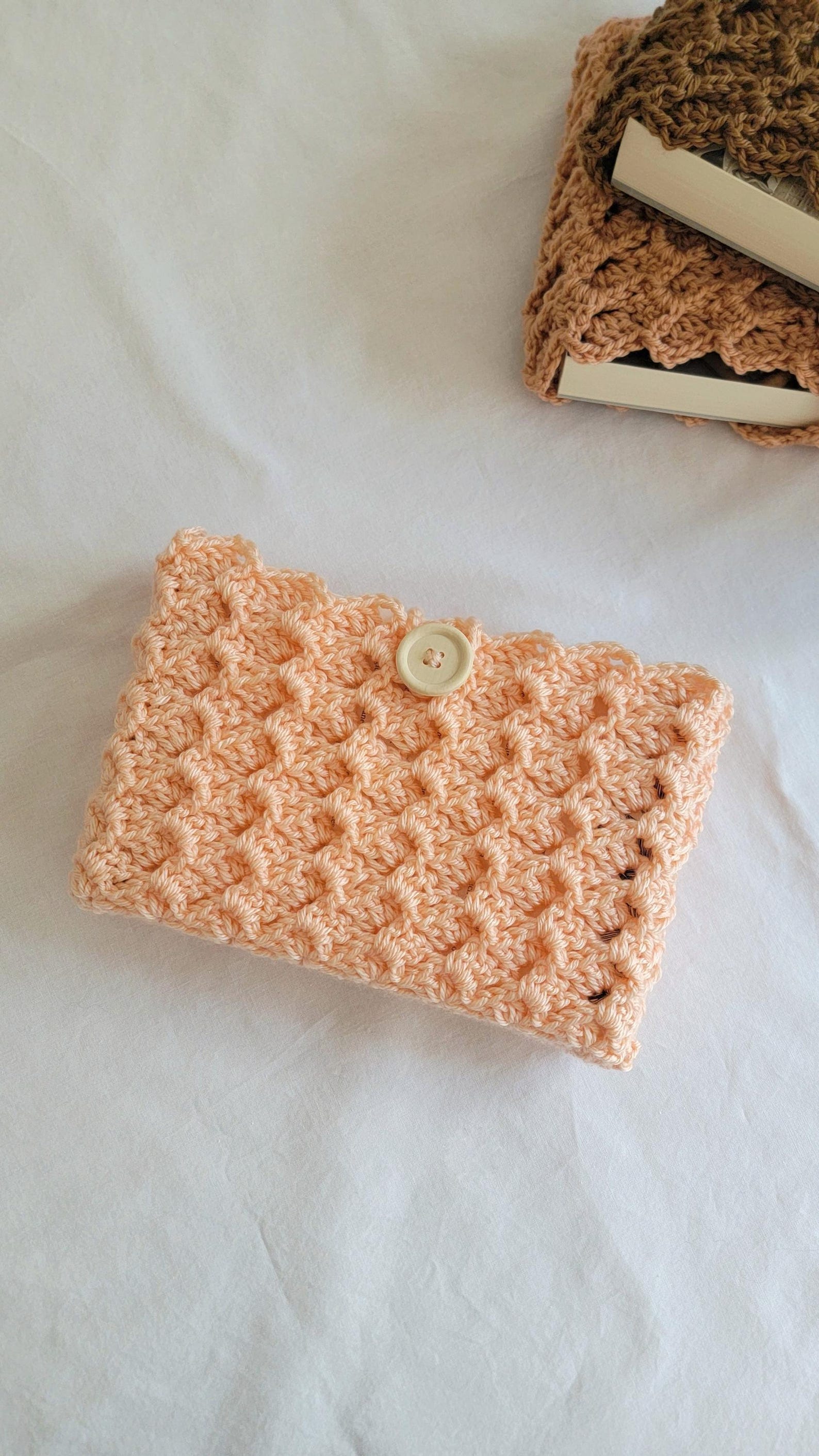 Rippling Reverie Book Sleeve | Handmade Crochet Book Sleeve | Handmade ...