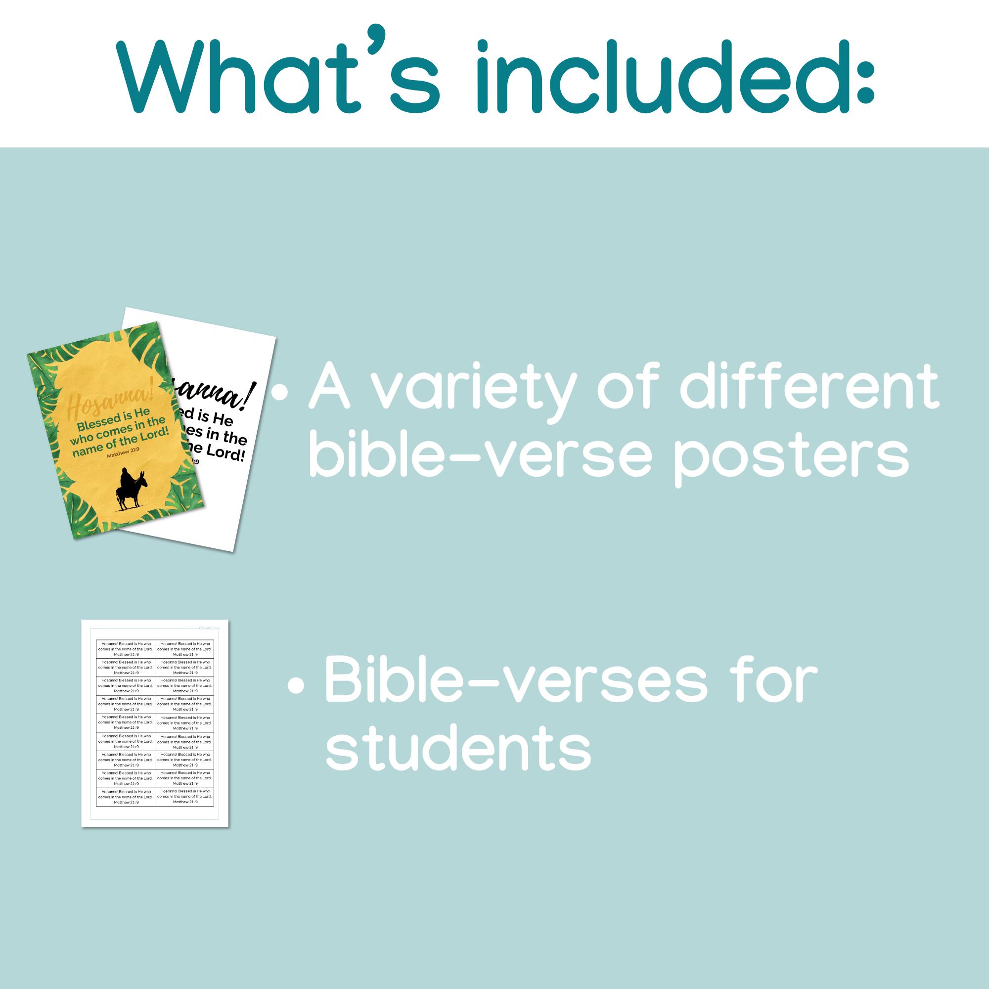 Palm Sunday Bible Lesson for Kids Sunday School Holy Week Activity ...