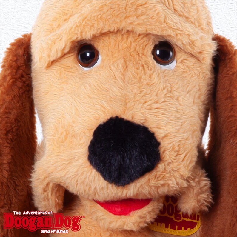 Stuffed Animal Doogan Dog, Childrens Toy ,large Plush Toy, - Etsy