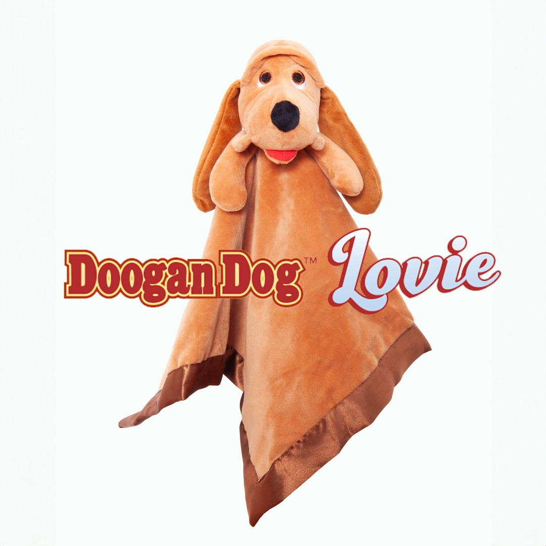Doogan Dog Lovie: Ultra-soft Baby Security Blanket With Satin Border - Etsy