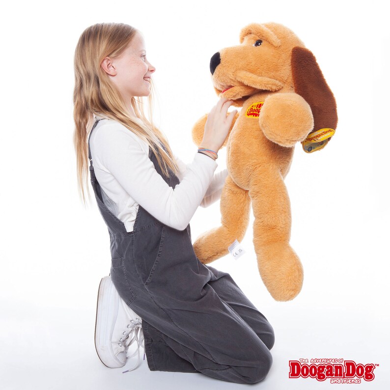 Stuffed Animal Doogan Dog, Childrens Toy ,large Plush Toy, - Etsy