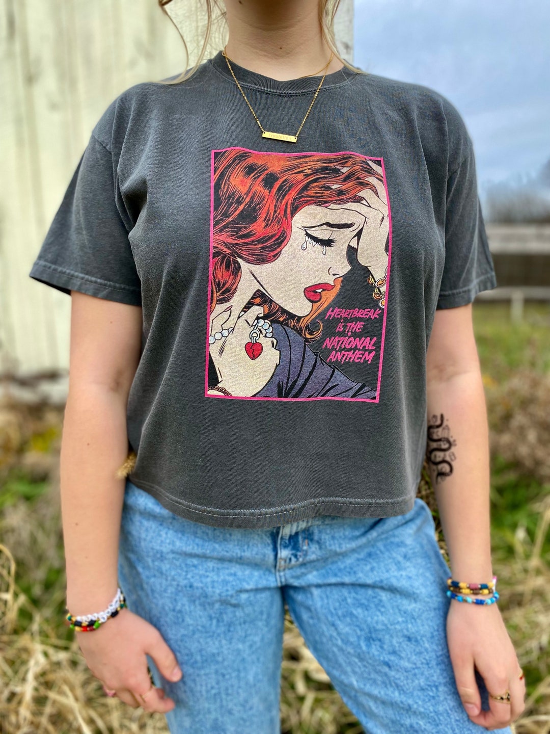 Heartbreak is the National Anthem Shirt, Comfort Colors, Y2k, Gift for ...