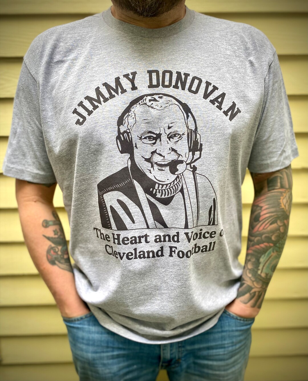 Jimmy Donovan Voice and Heart of Cleveland Football T-shirt, Cleveland ...